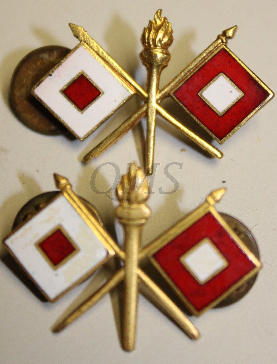 Branch Insignia Signal Corps Officers WW II U.S. Army