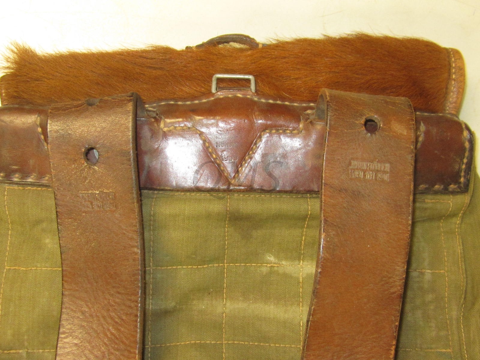 Wehrmacht 'Affe' Backpack M1934 with fur flap (Tornister 34).