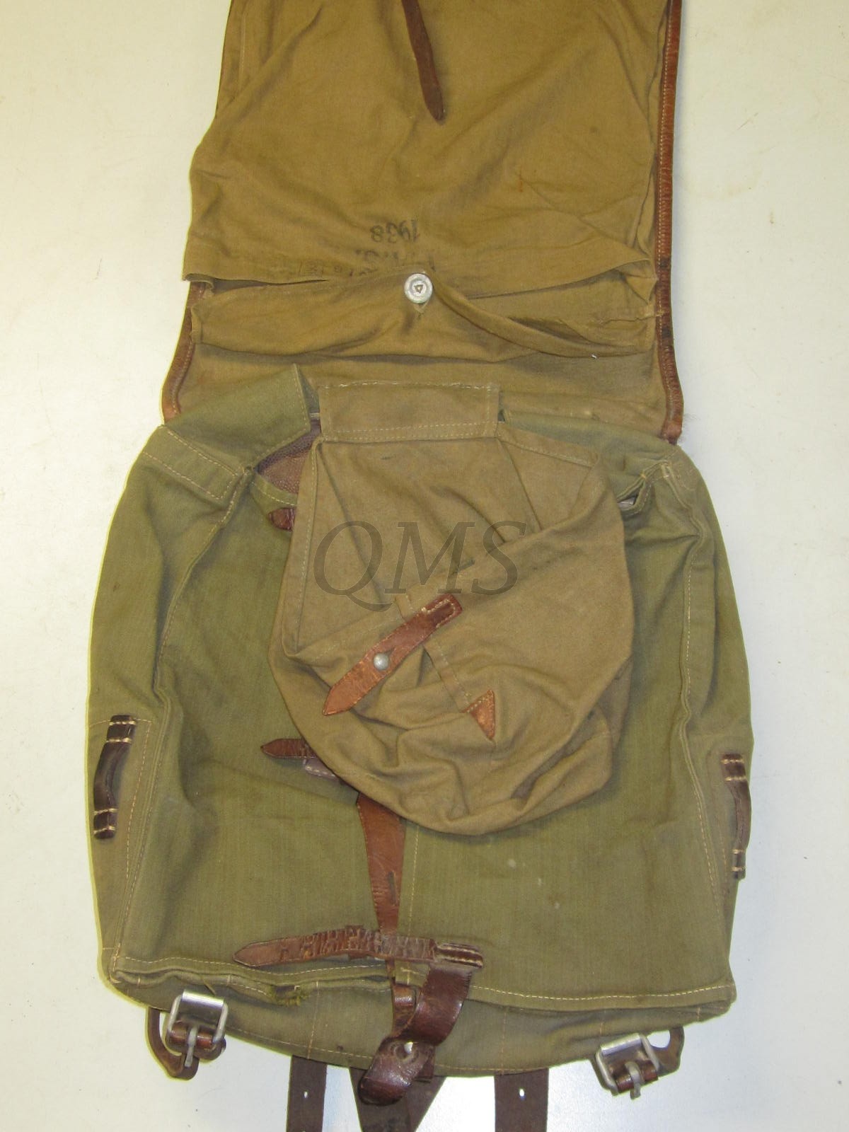 Wehrmacht 'Affe' Backpack M1934 with fur flap (Tornister 34).