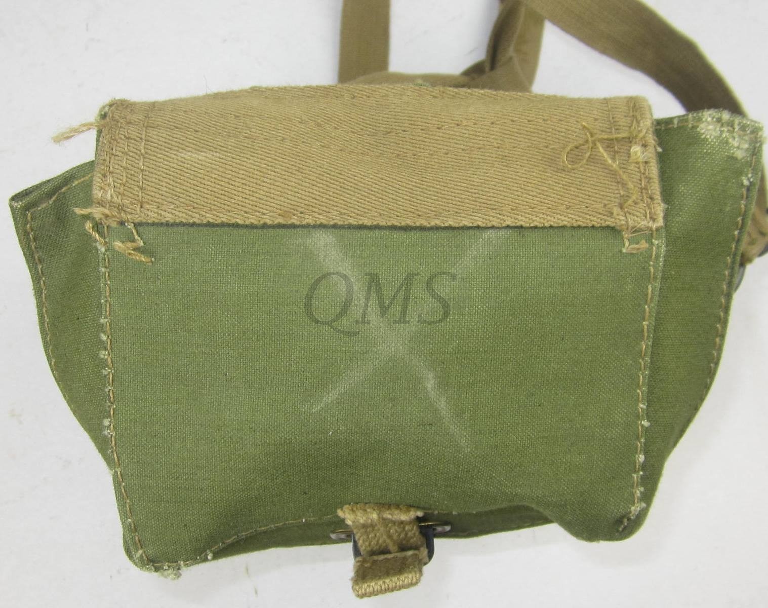 British Army lightweight gas mask and Haversack bag.