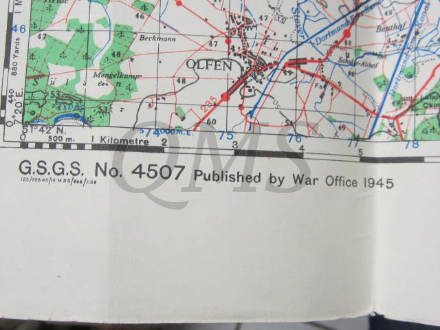 Landkaart Munster 1945 no 4507 (Map Munster 1945 Sheet no.4507)