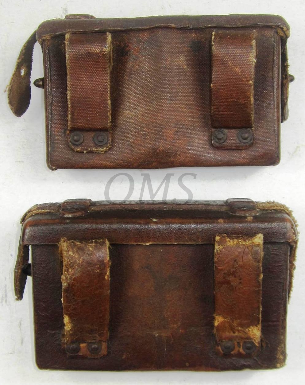 WW2 pair Japanese Type 99 Front Ammo rubber Pouch Cases