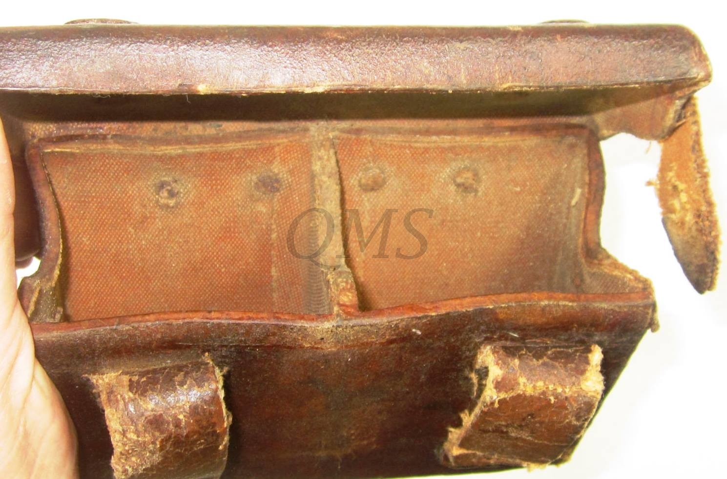 WW2 pair Japanese Type 99 Front Ammo rubber Pouch Cases
