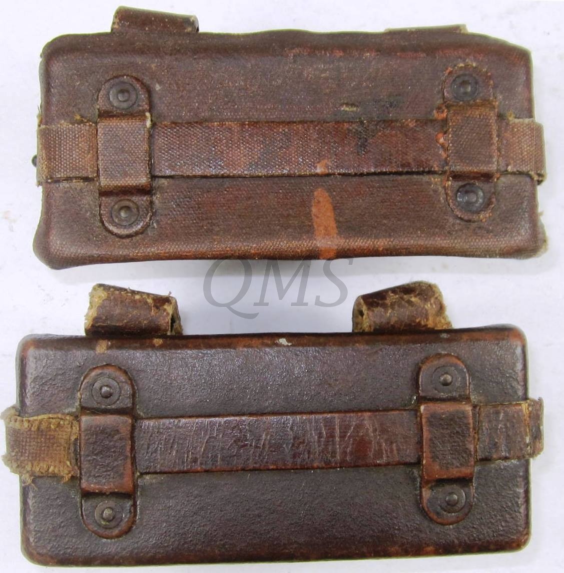 WW2 pair Japanese Type 99 Front Ammo rubber Pouch Cases
