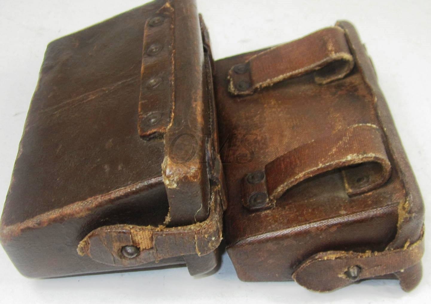WW2 pair Japanese Type 99 Front Ammo rubber Pouch Cases