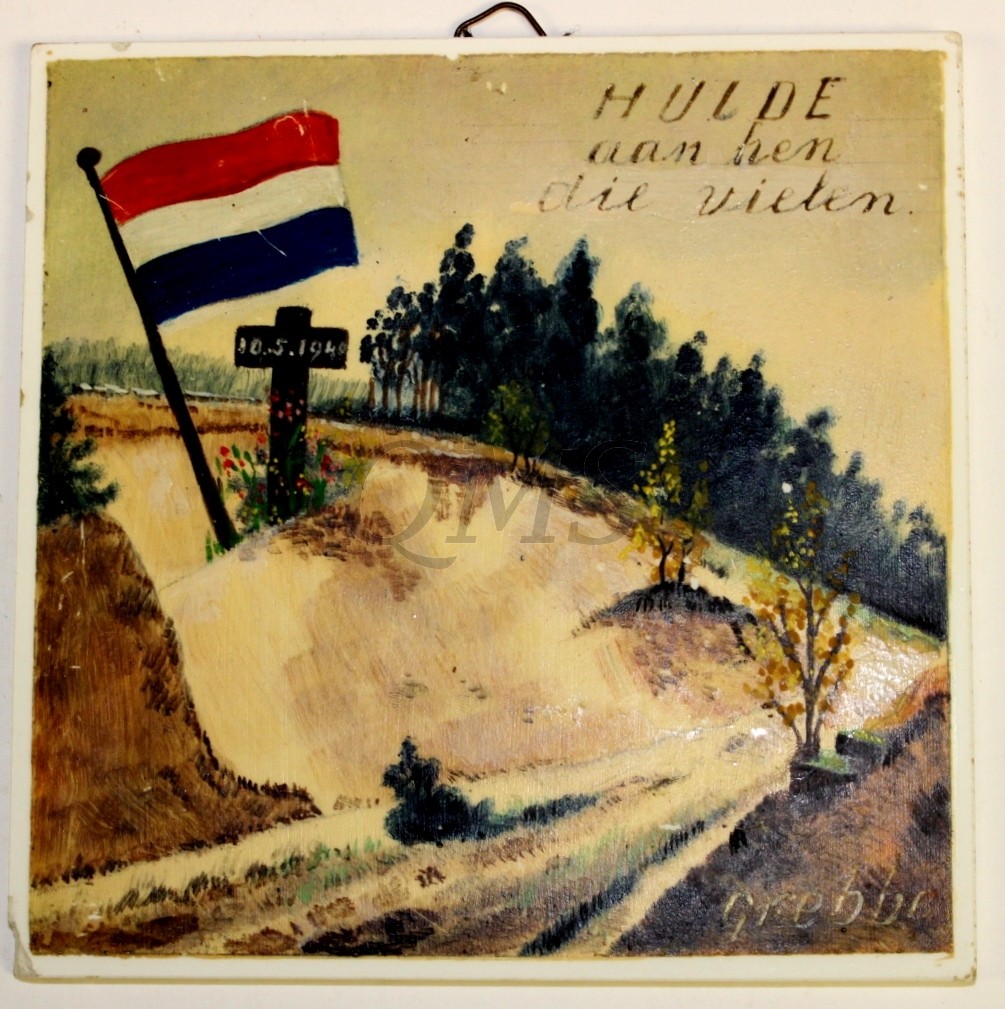 Tegel Hulde aan hen die vielen Grebbe mei 1940