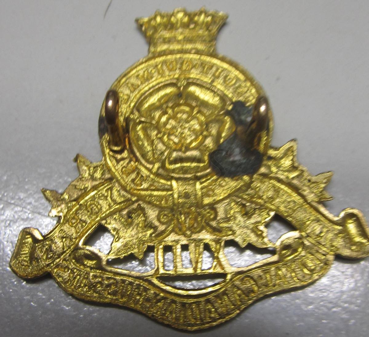 Cap badge 17th Duke of York's Royal Canadian Hussars
