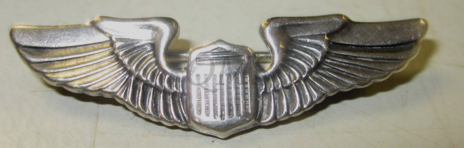 WW2 Sterling Silver USAAF Pilot Wings Pin/sweetheart/brooch