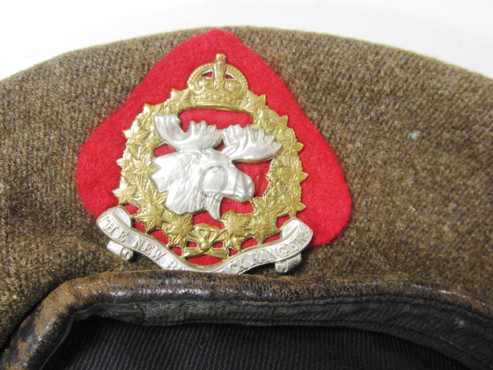 Beret 1945 New Brunswick Rangers Regiment, 10th Infantry Brigade, 4th ...