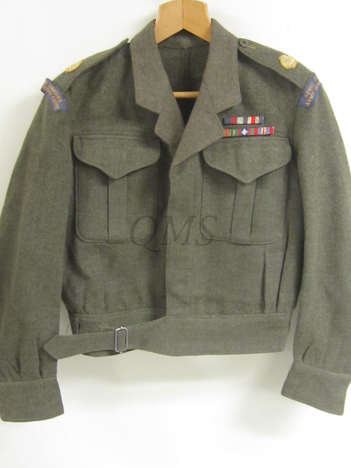 Battledress blouse officers P40 RCASC (Battledress jas P40 RCASC)