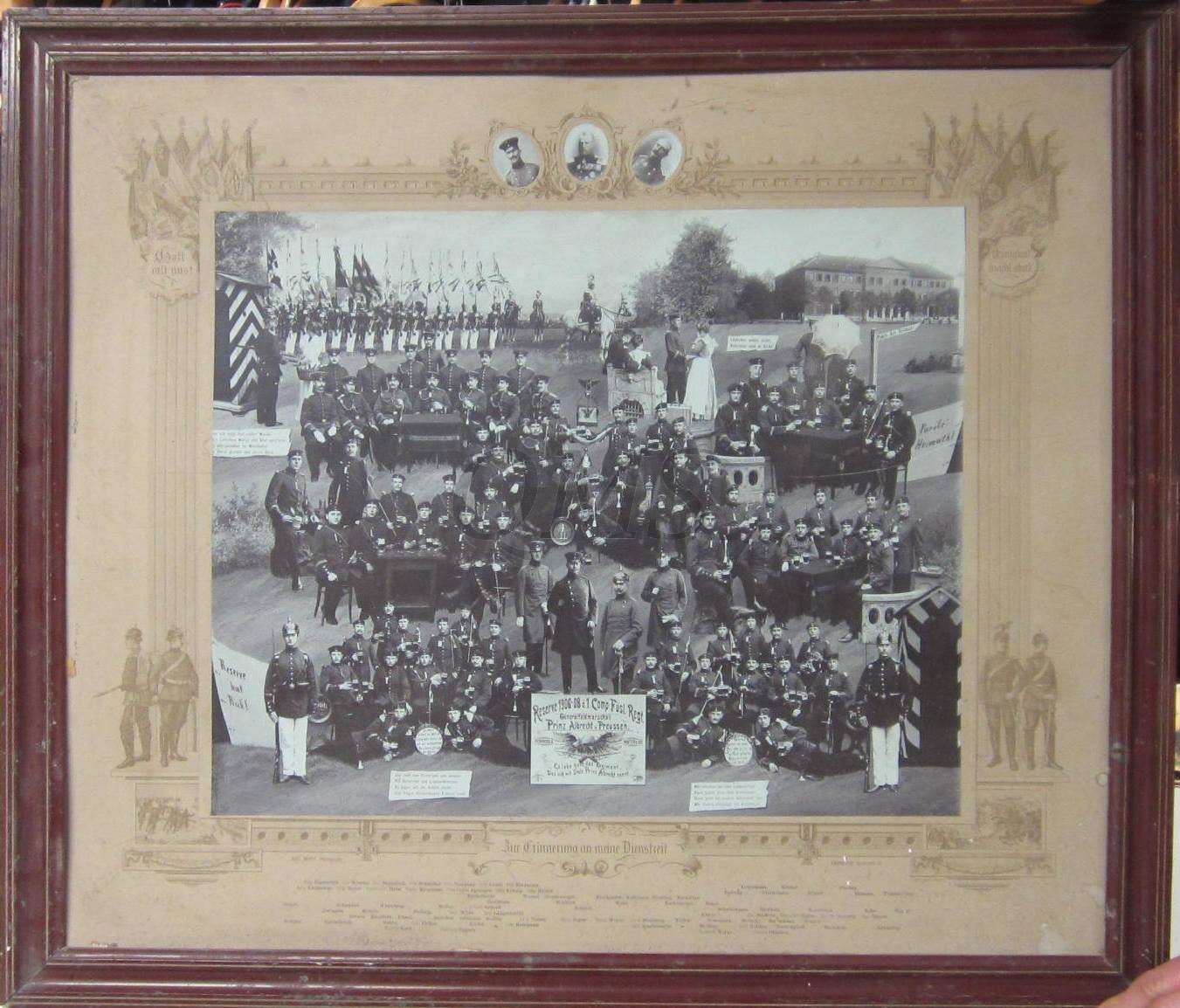 Photografie Reserve 1906-08 der 1 Comp Fusl Regt General Feldmarschall ...