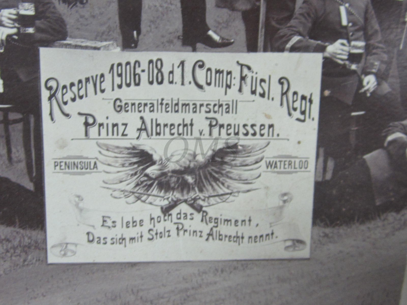 Photografie Reserve 1906-08 der 1 Comp Fusl Regt General Feldmarschall ...