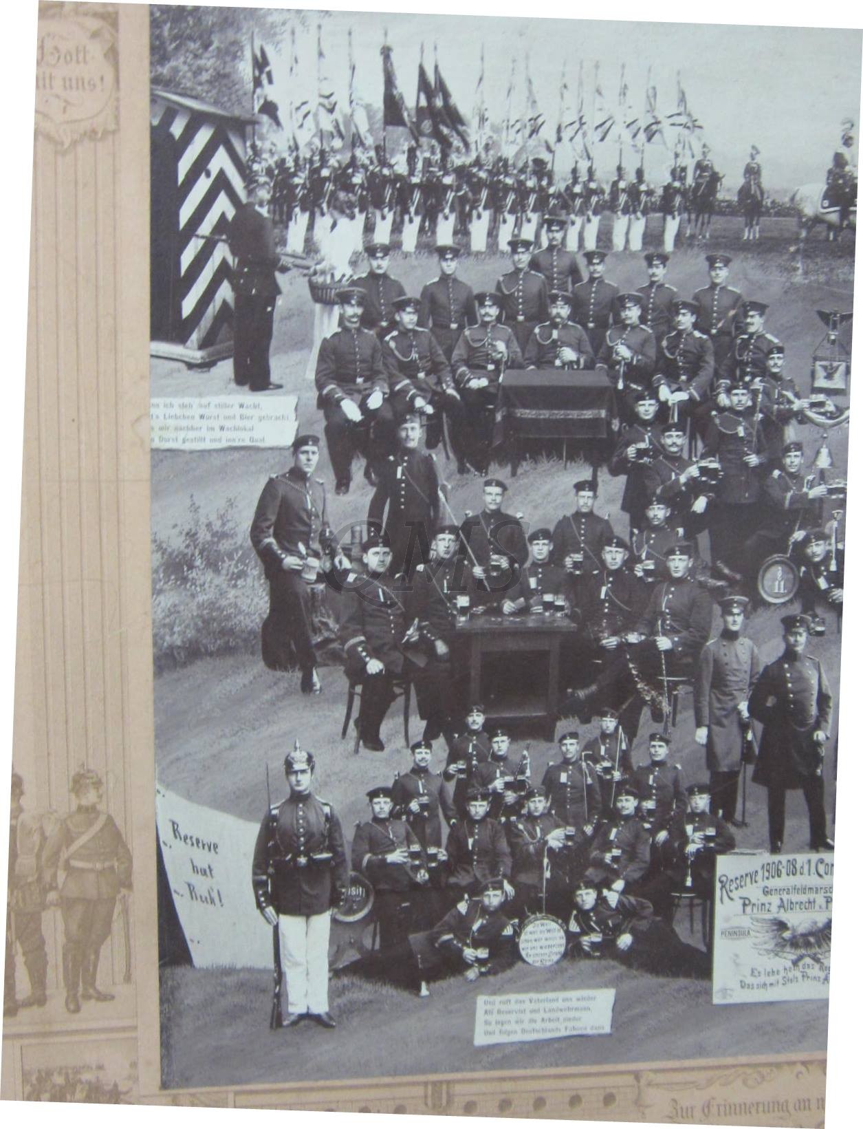 Photografie Reserve 1906-08 der 1 Comp Fusl Regt General Feldmarschall ...