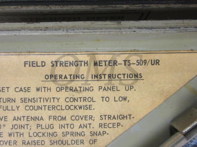 Field Strenght Meter TS-509/UR