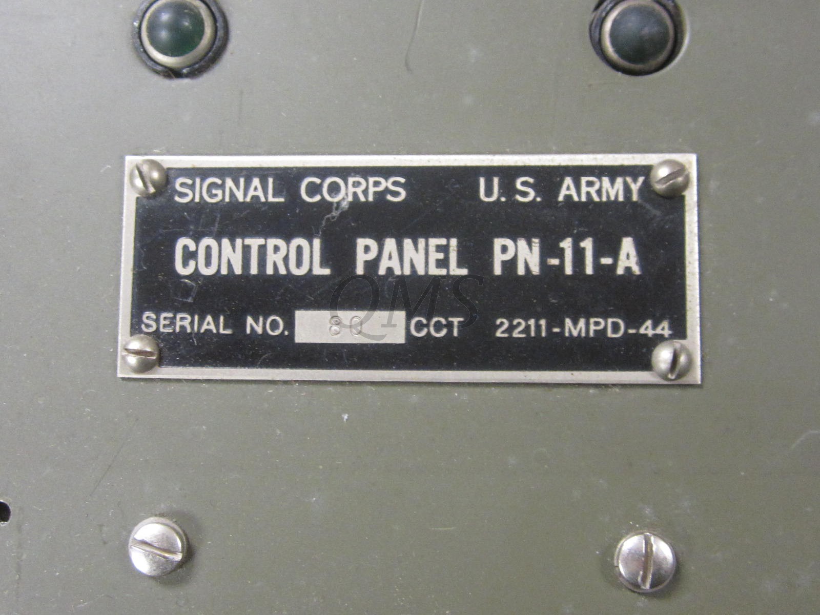 Control Panel pn-11-a. type 5008. Ref. no. 110L/42