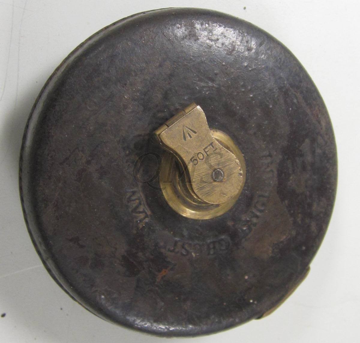 WWII 1944 Chesterman Sheffield 50Ft Cloth Tape Measure