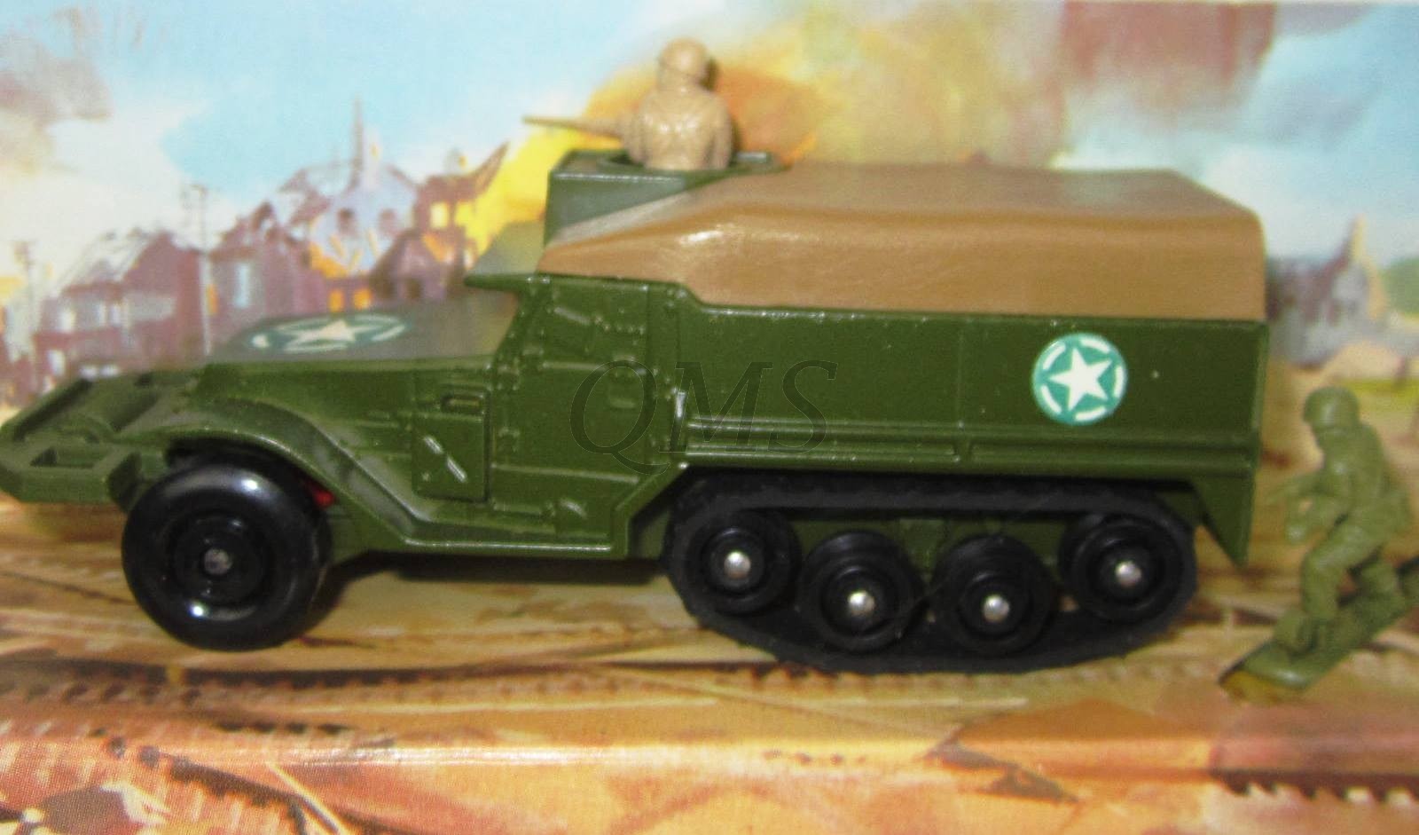 Matchbox Battle Kings K-108 M3 A1 Half Track APC - by Lesney