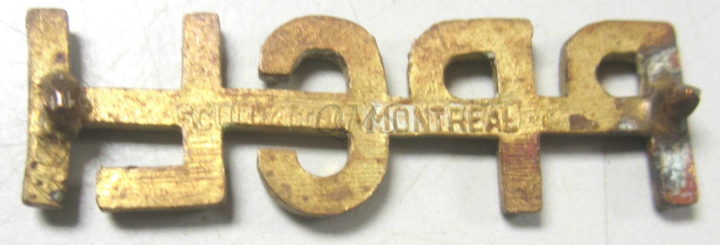 Shoulder title brass PPCLI (Princess Patricia's Canadian Light Infantry)