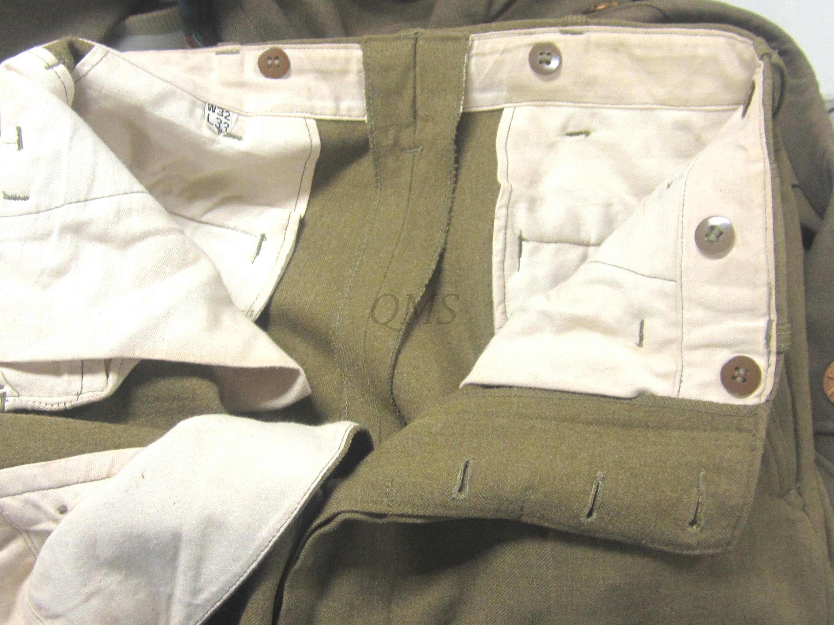 Class A four pocket dress tunic with P37 pants and Oversea s cap 101 ...