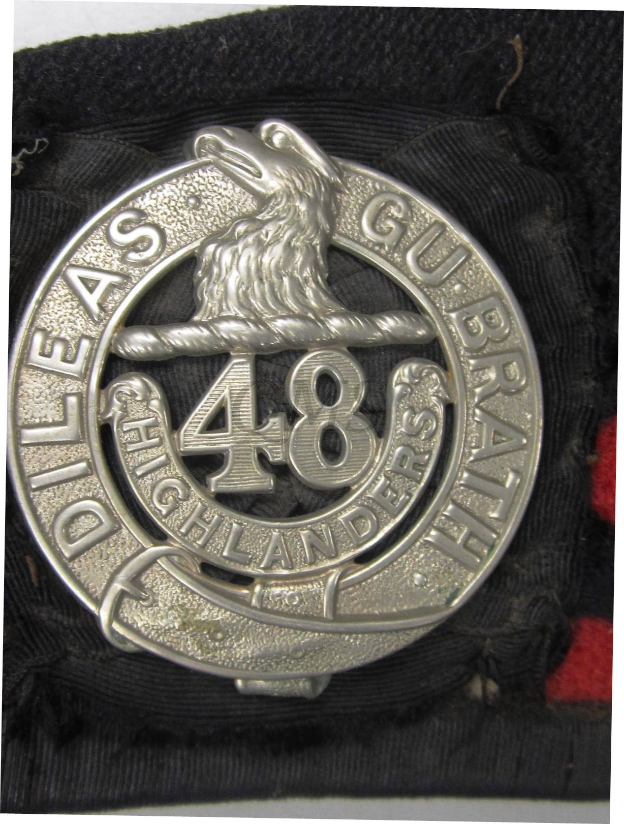 Battledress jacket with kilt/cover and glengarry Staff sergeant 48th ...