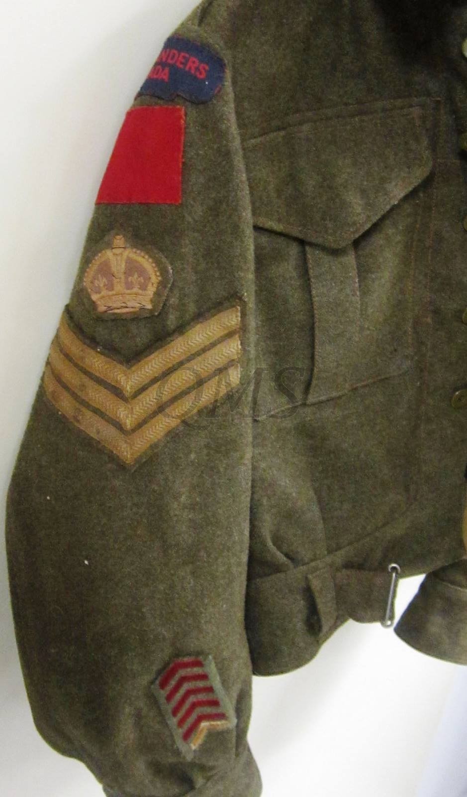 Battledress jacket with kilt/cover and glengarry Staff sergeant 48th ...