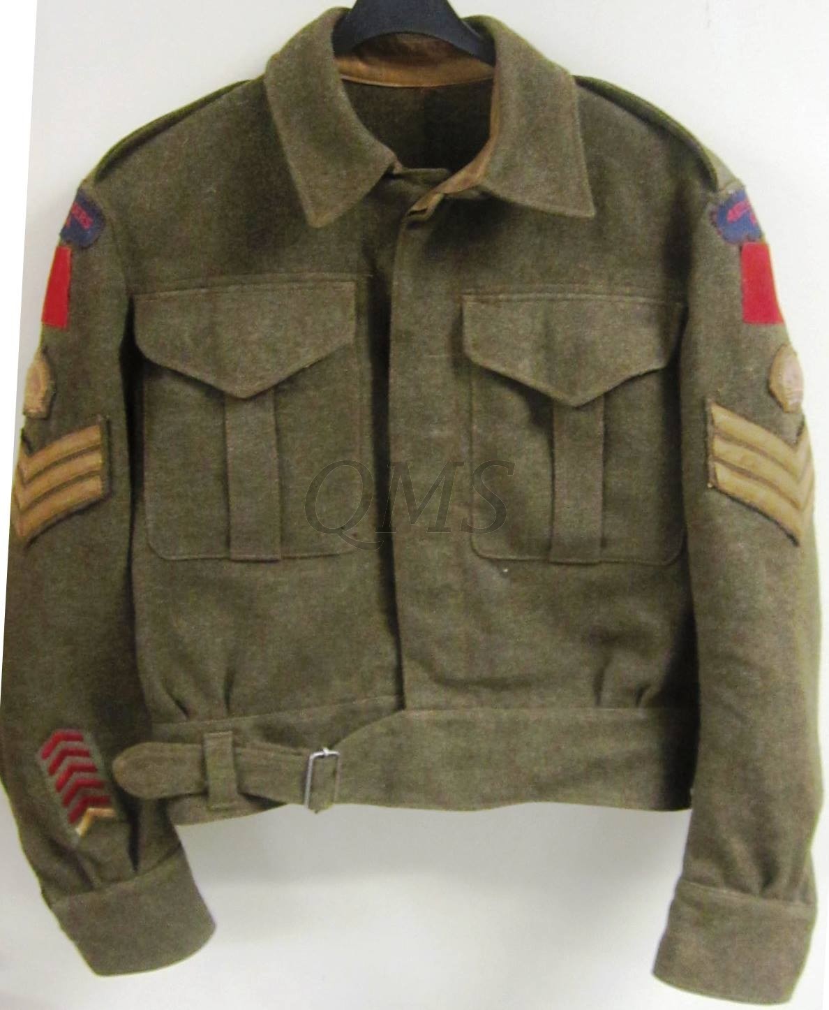 Battledress jacket with kilt/cover and glengarry Staff sergeant 48th ...