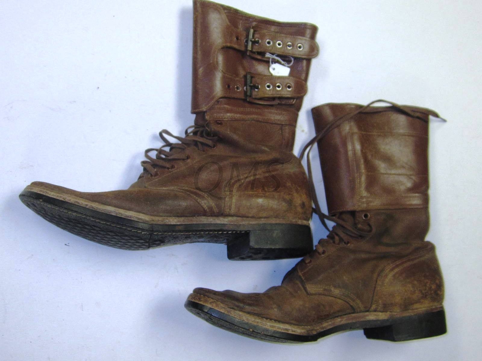 M43 Brown Leather Buckle Boots