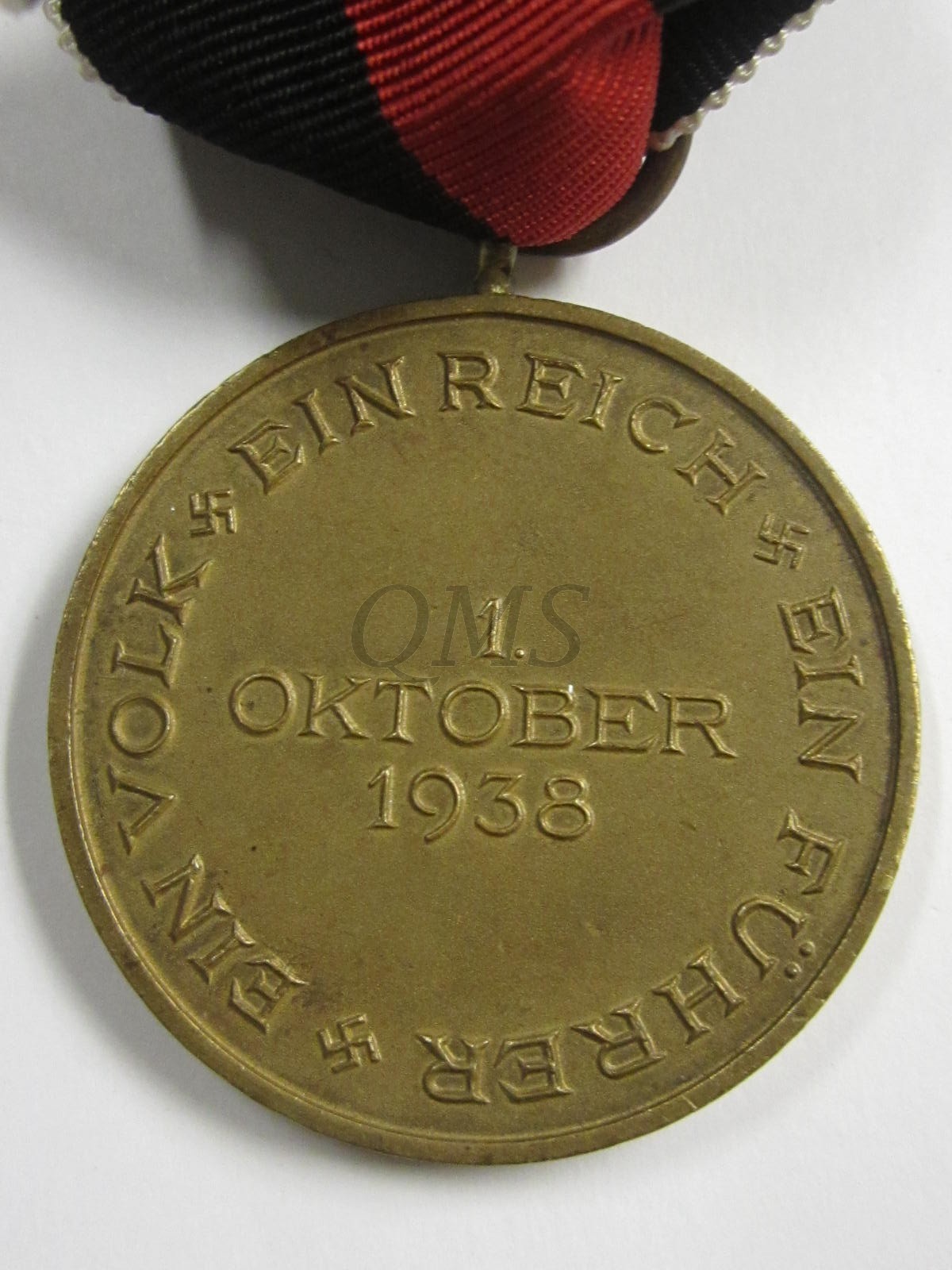 1 October 1938 Medal (Medaille zur Erinnerung an den 1 Oktober 1938).
