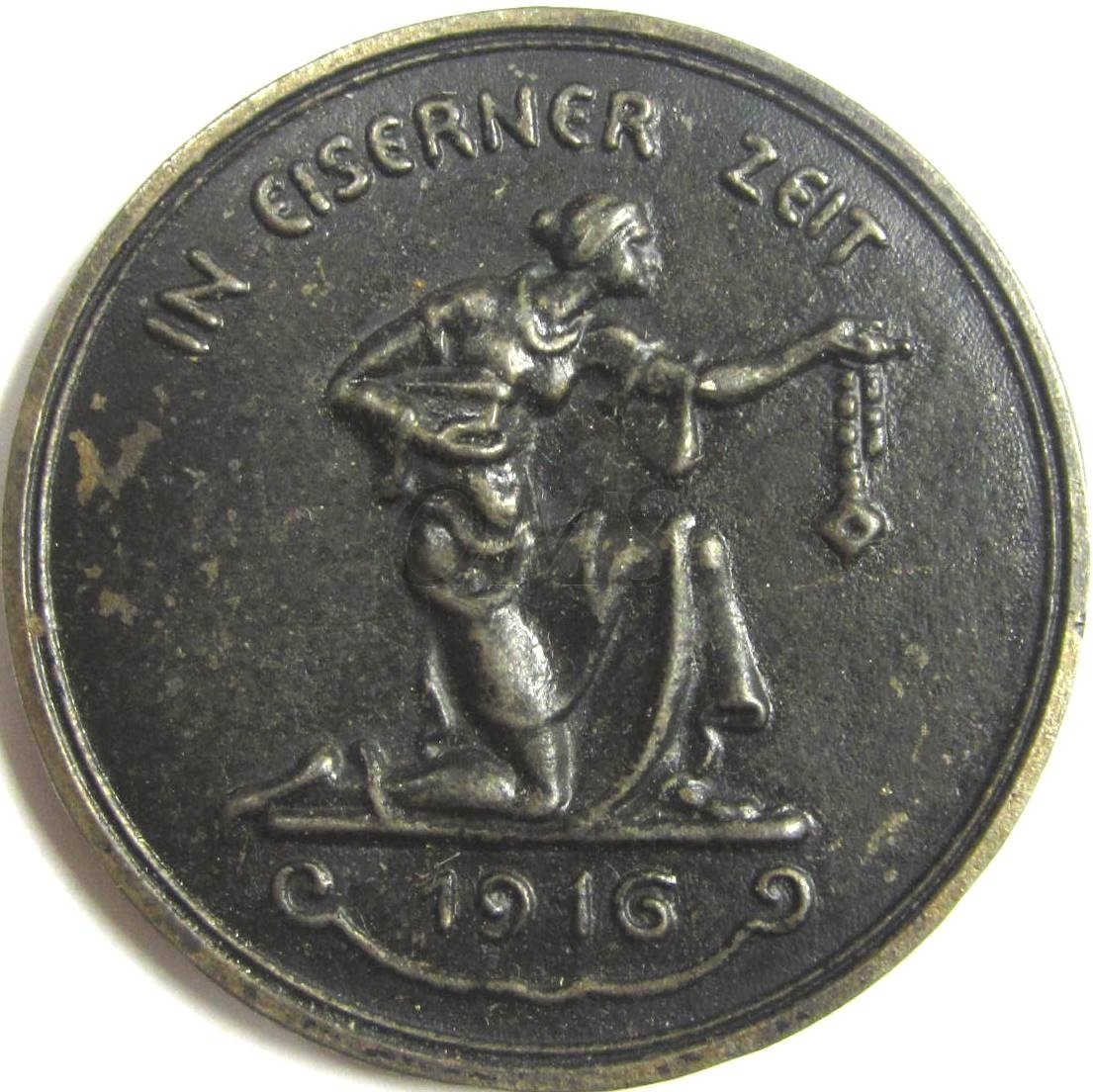 Gedenk muntze In Eiserner Zeit 1916 (Comm coin 1916 Iron Times)