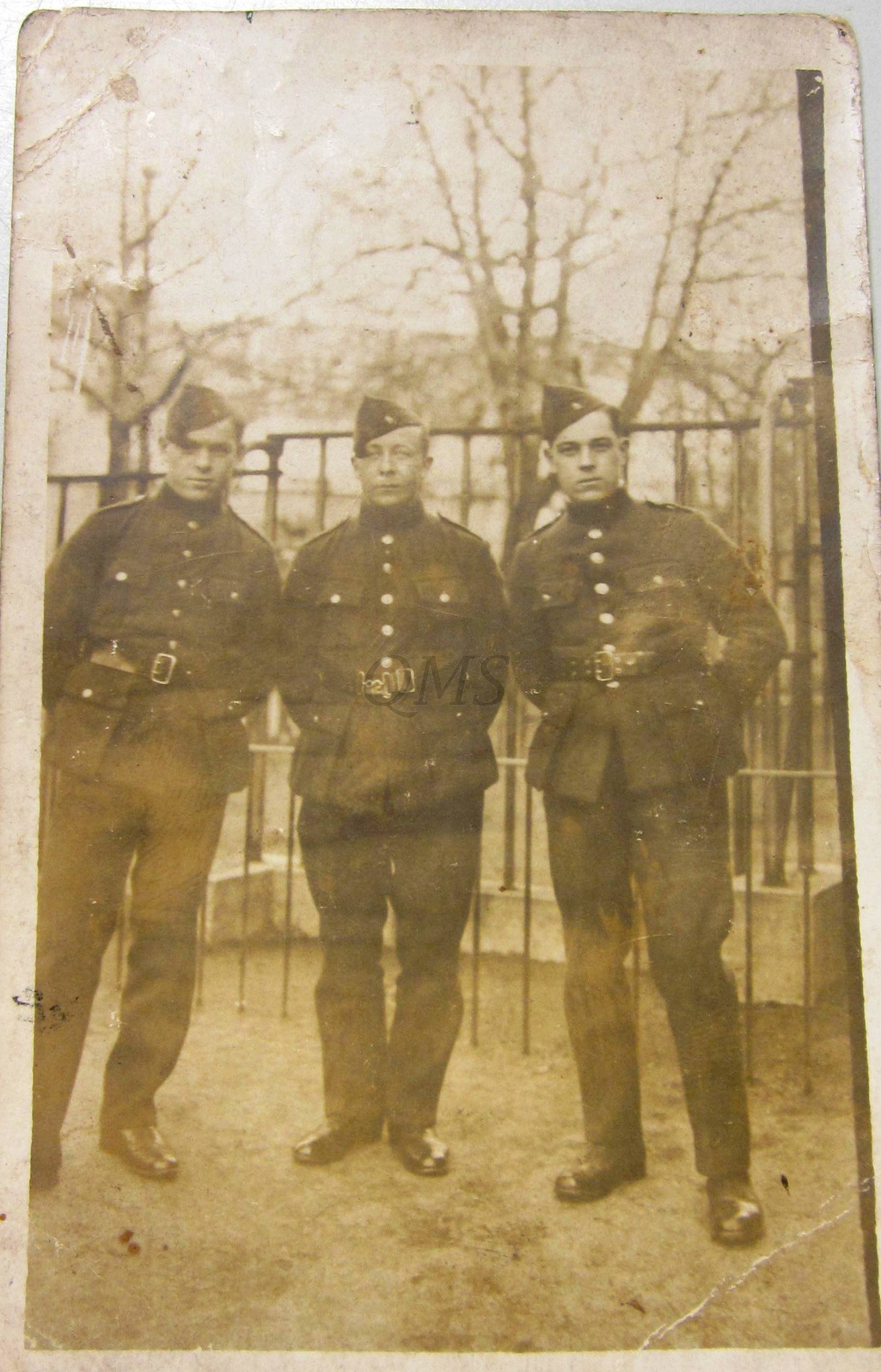Photo 3 Belgian soldiers WW1