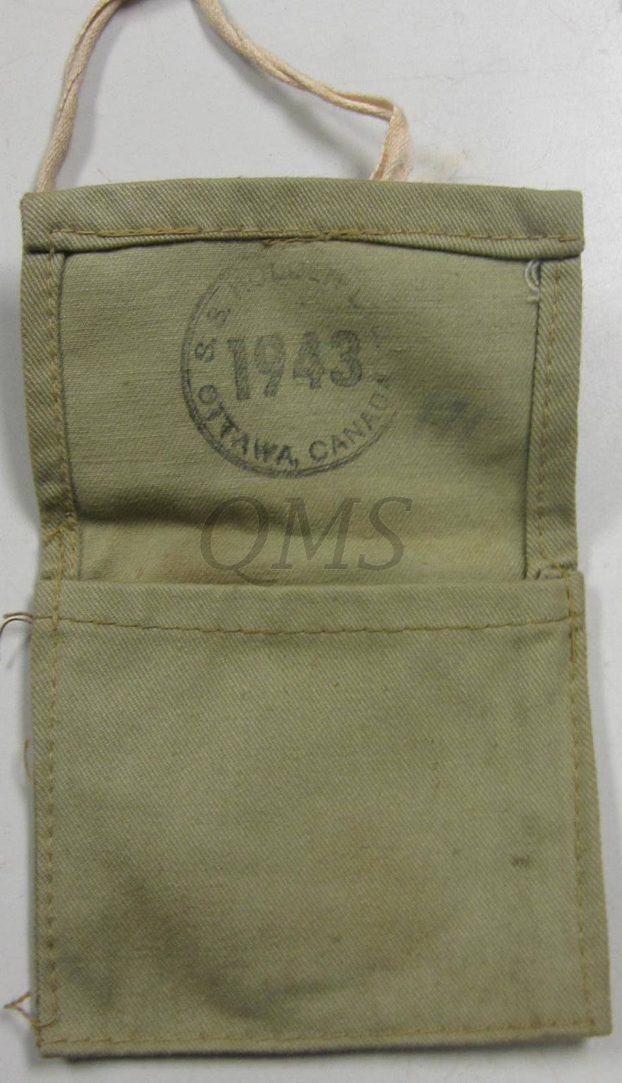 Cloth shaving mirror cover Canada 1943