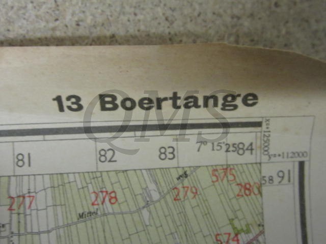 Landkaart Bourtange Wehrmacht 1940 (Map Bourtange WH 1940)