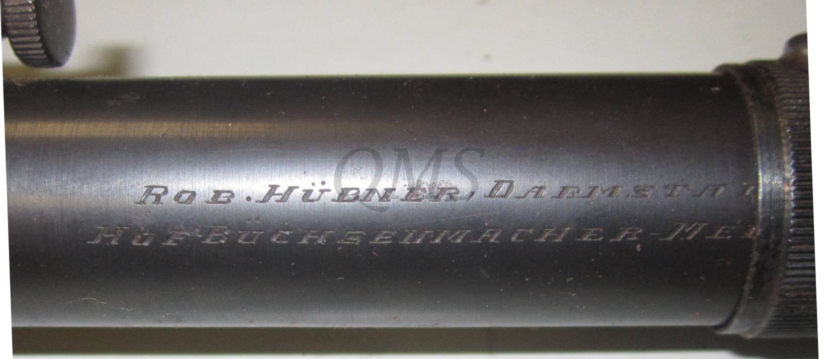 German 98k rifle scope “Robert Hubner, Darmstadt”