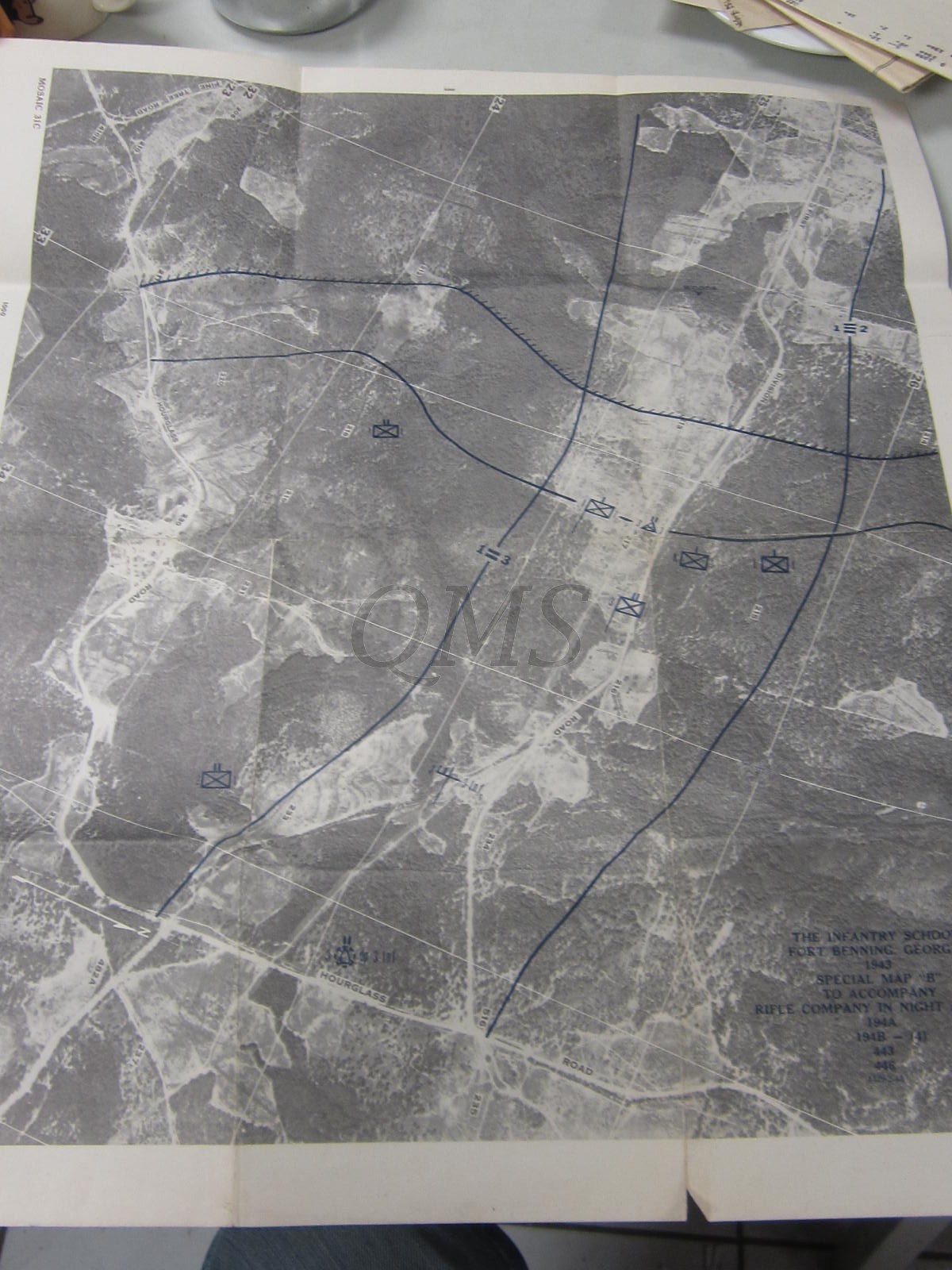 Special map "B" Infantry school Fort Benning Georgia 1943