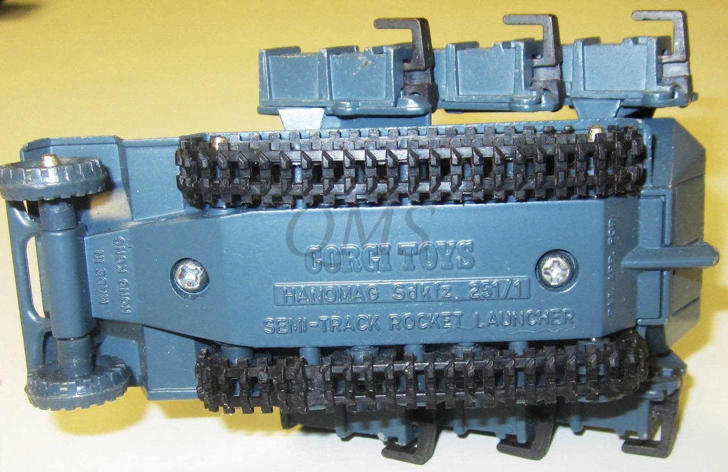 1970s CORGI 907 GERMAN SEMI-TRACK HANOMAG Sdkfz 251/1 ROCKET LAUNCHER