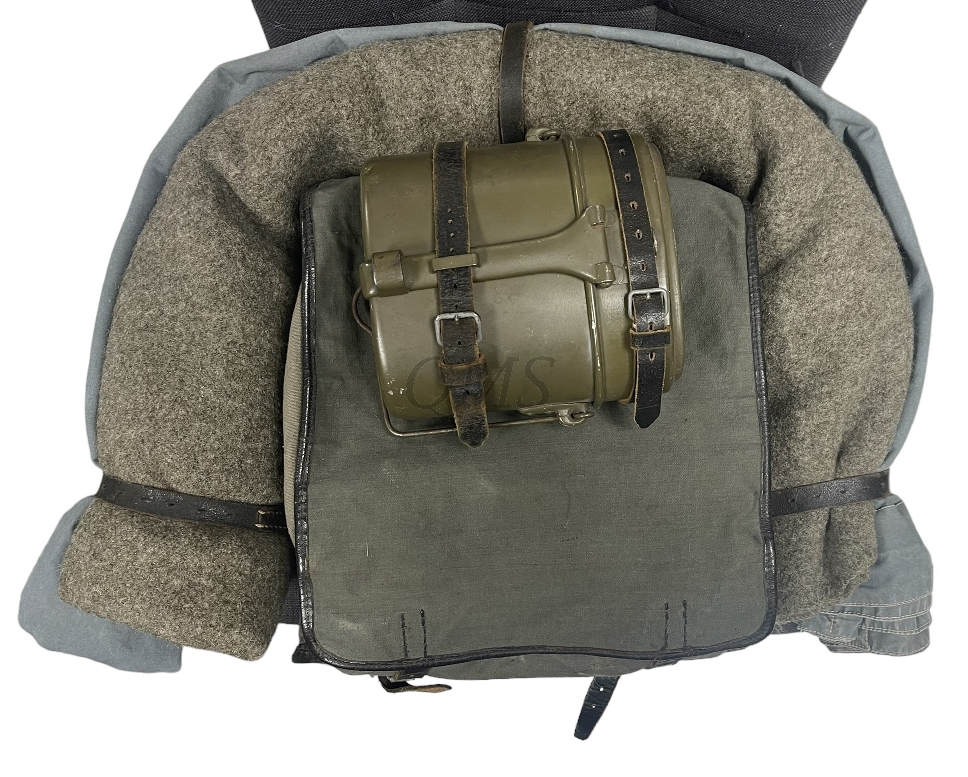 WK 1 KuK Affe mit Decke, zeltbahn und Ess geschir (WW1 backpack ...