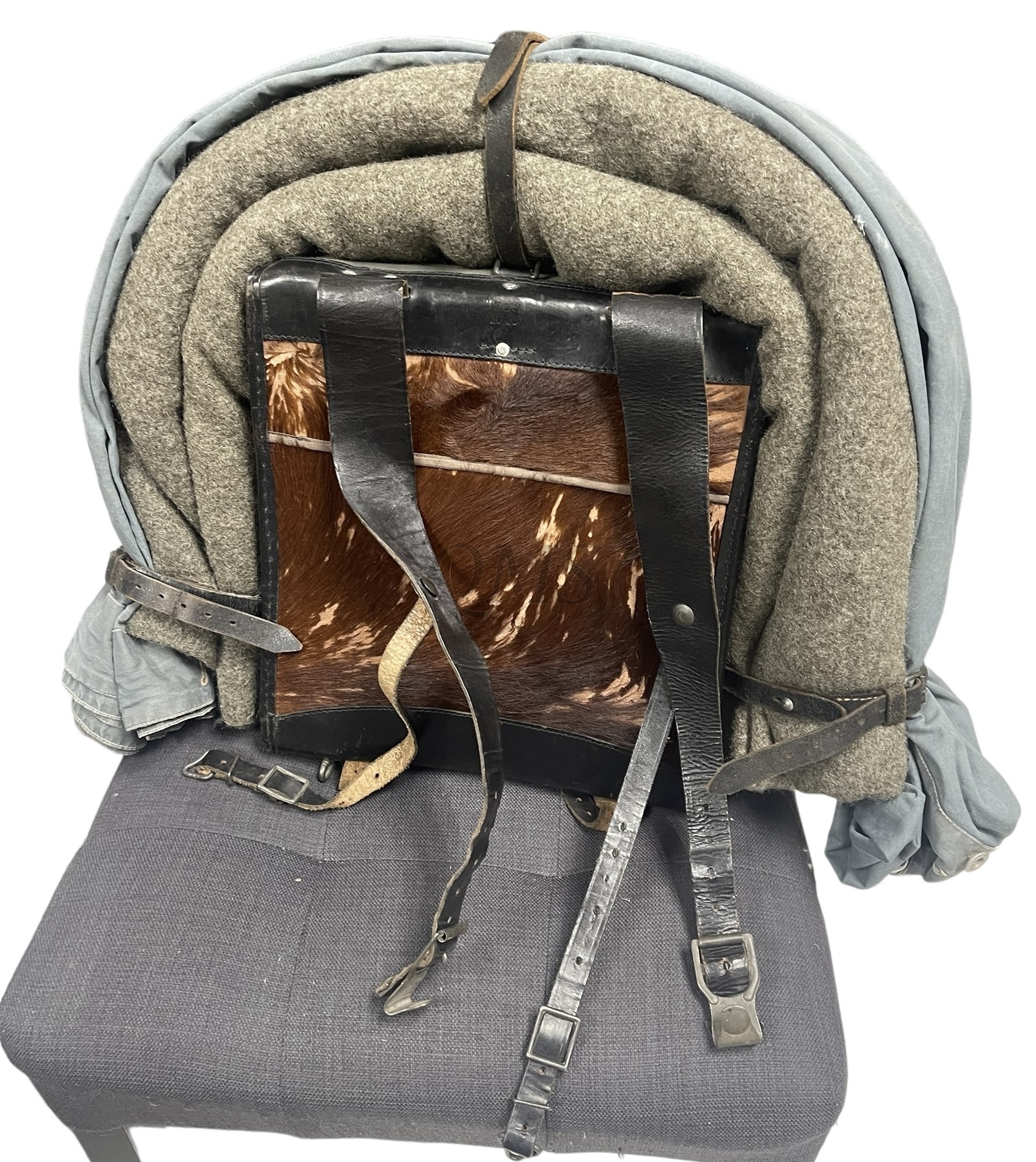 WK 1 KuK Affe mit Decke, zeltbahn und Ess geschir (WW1 backpack ...