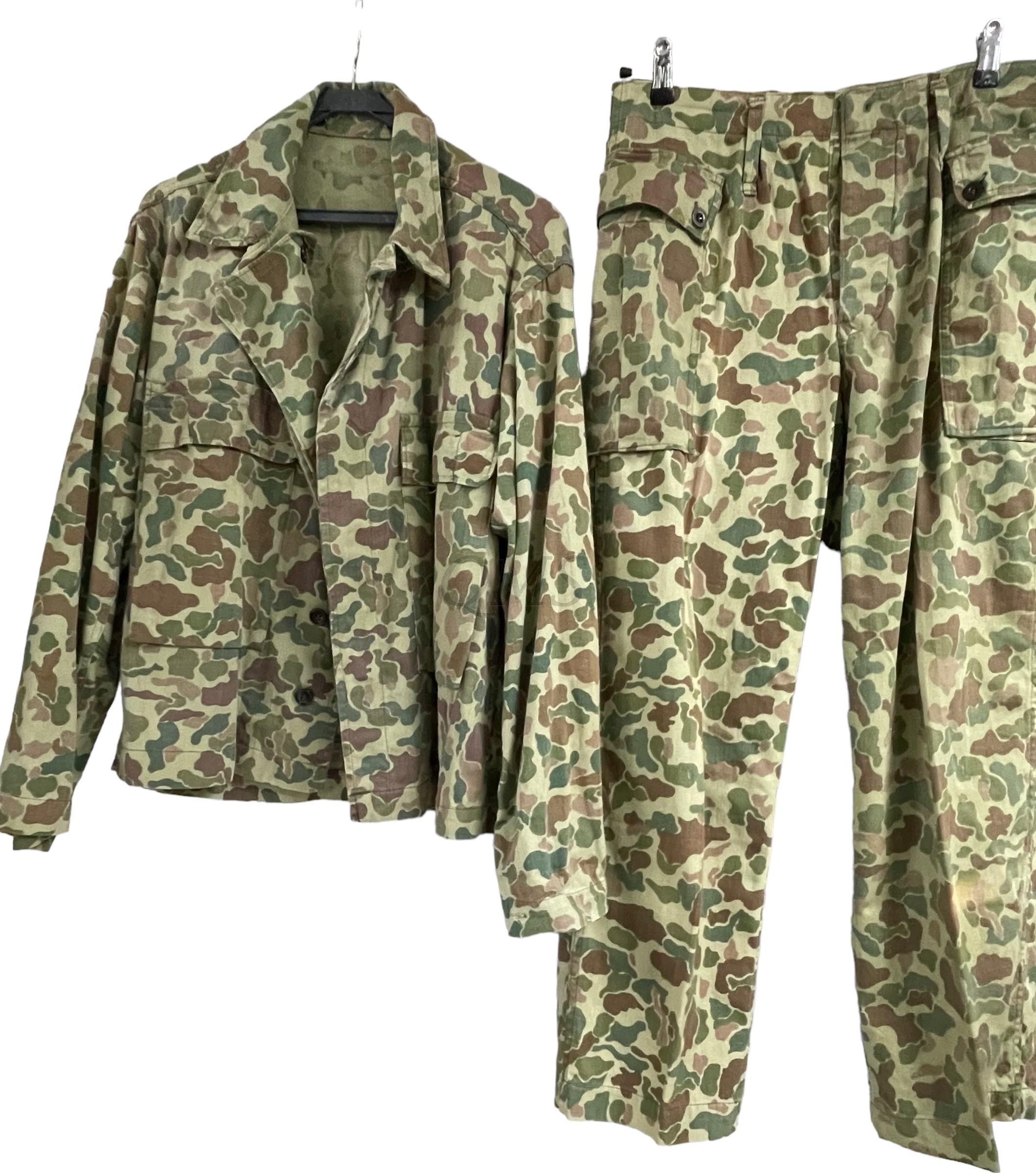 1951 Dutch Army spot camouflage pattern jacket and pants