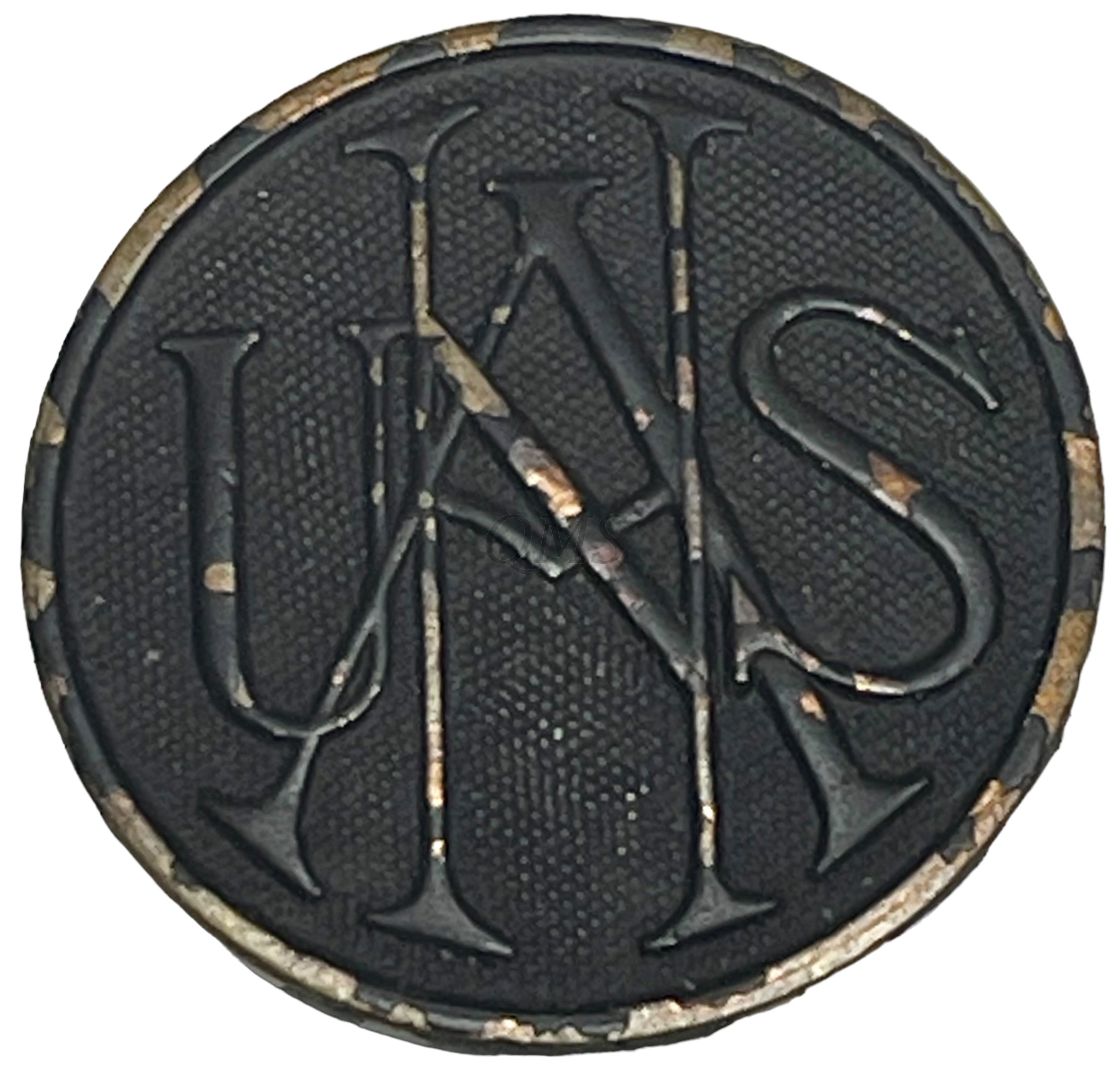 WW1 US National Army Collar Disc with nut