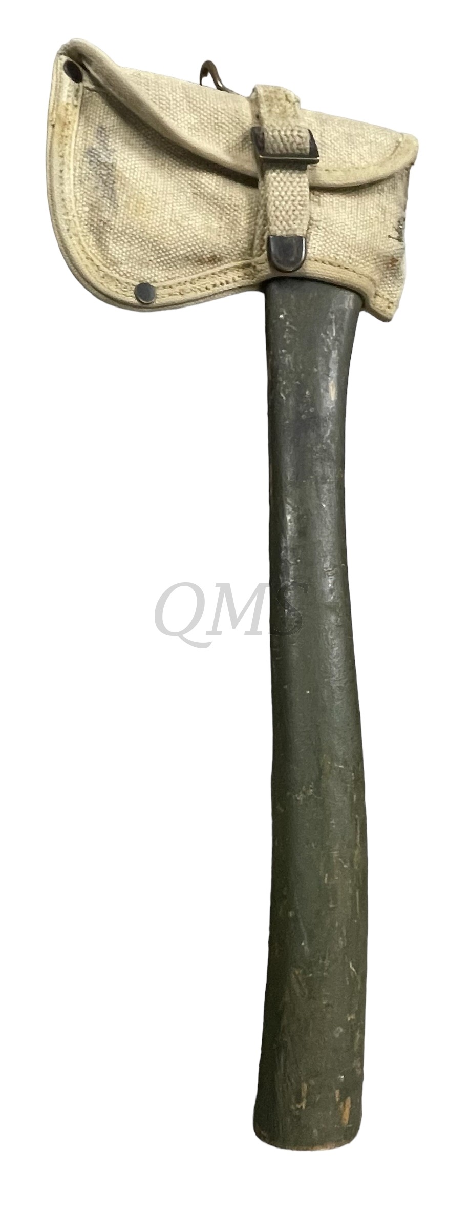 US Army M1910 Hand Held Axe with kaki Canvas Cover 1918