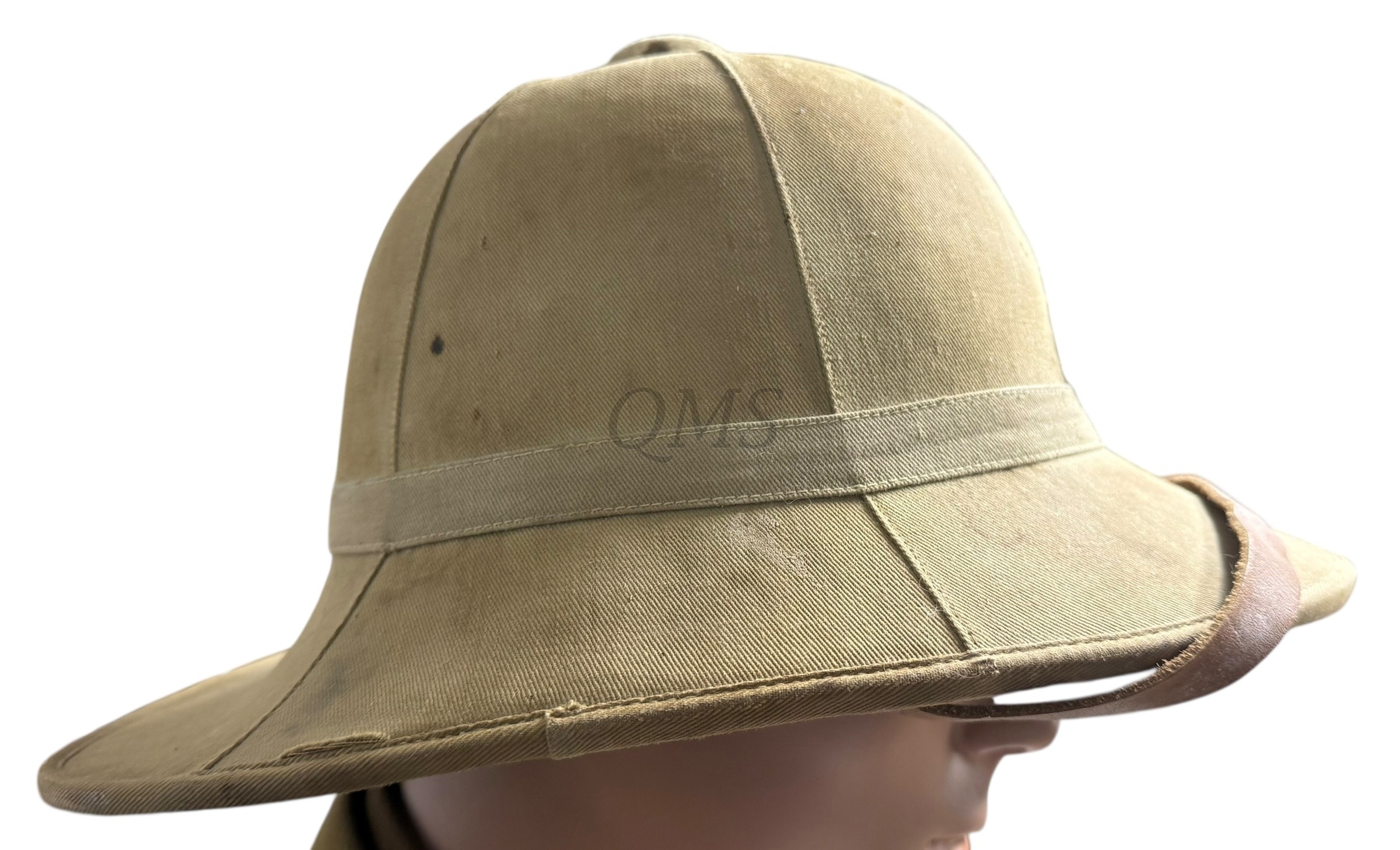 British WWII Wolseley Pattern Pith Sun Helmet Royal Engineers