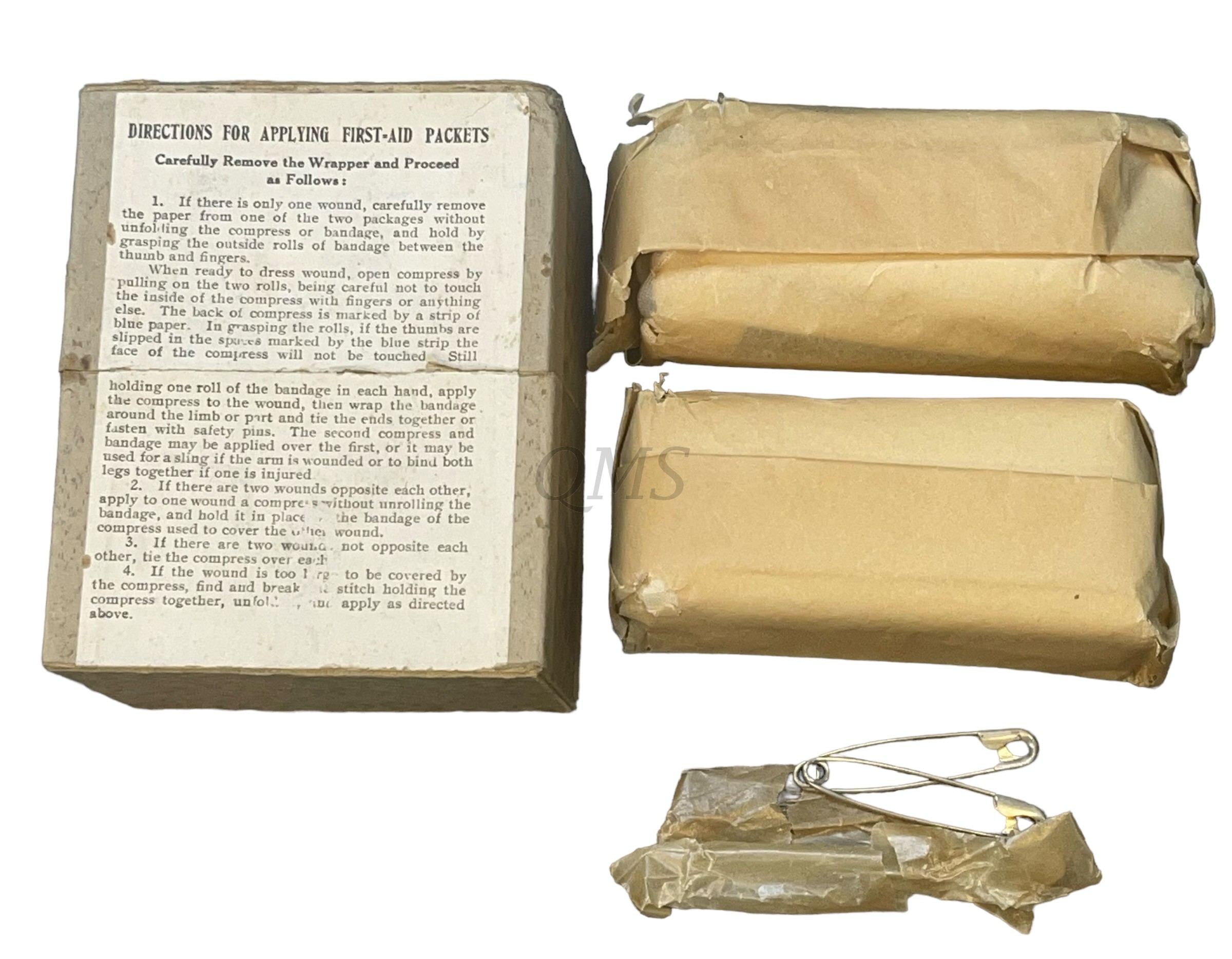 WW1 US Medical First Aid training kit