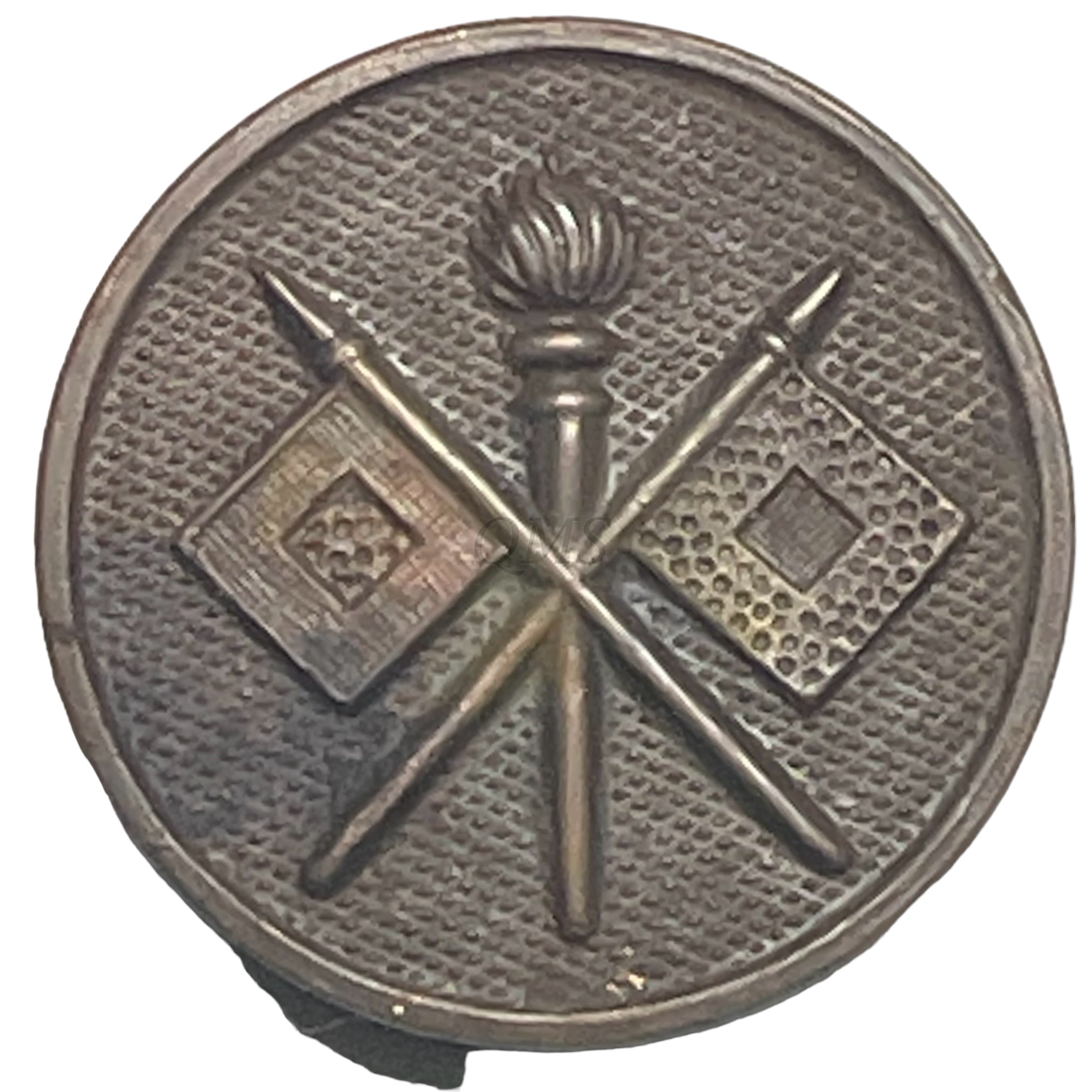 WW1 US Army Signals Corps Collar Disc with nut