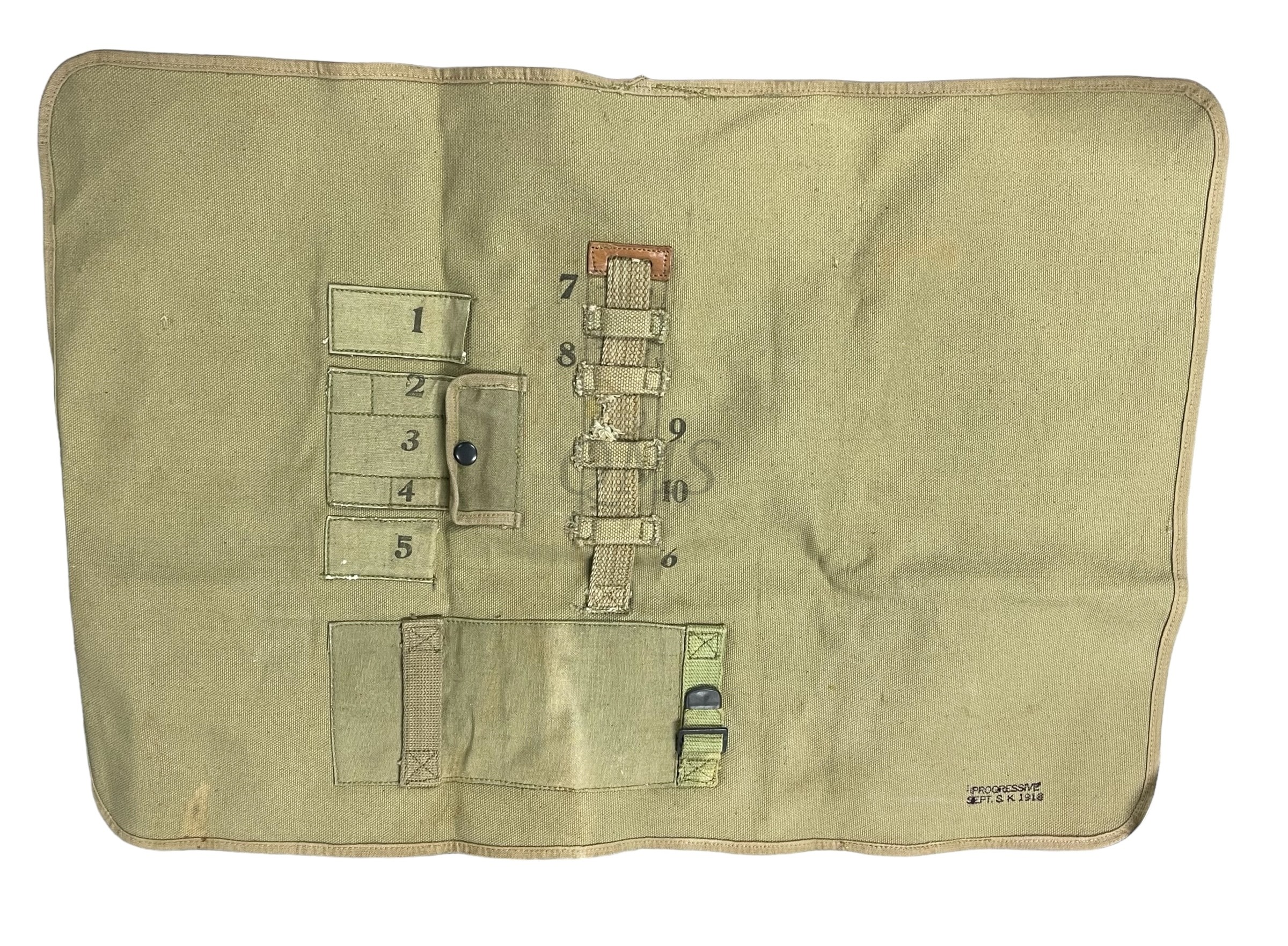 US Army WW1 webbing tool roll
