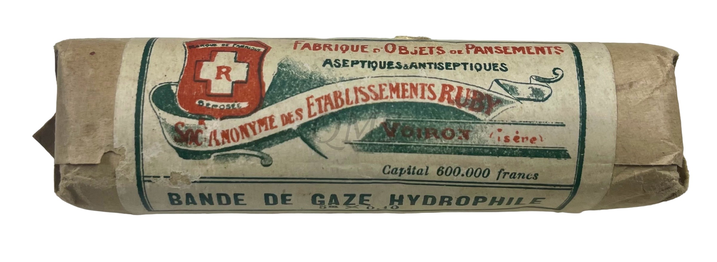 France - 1914-18 First aid Bande de Gaze Hydrophile