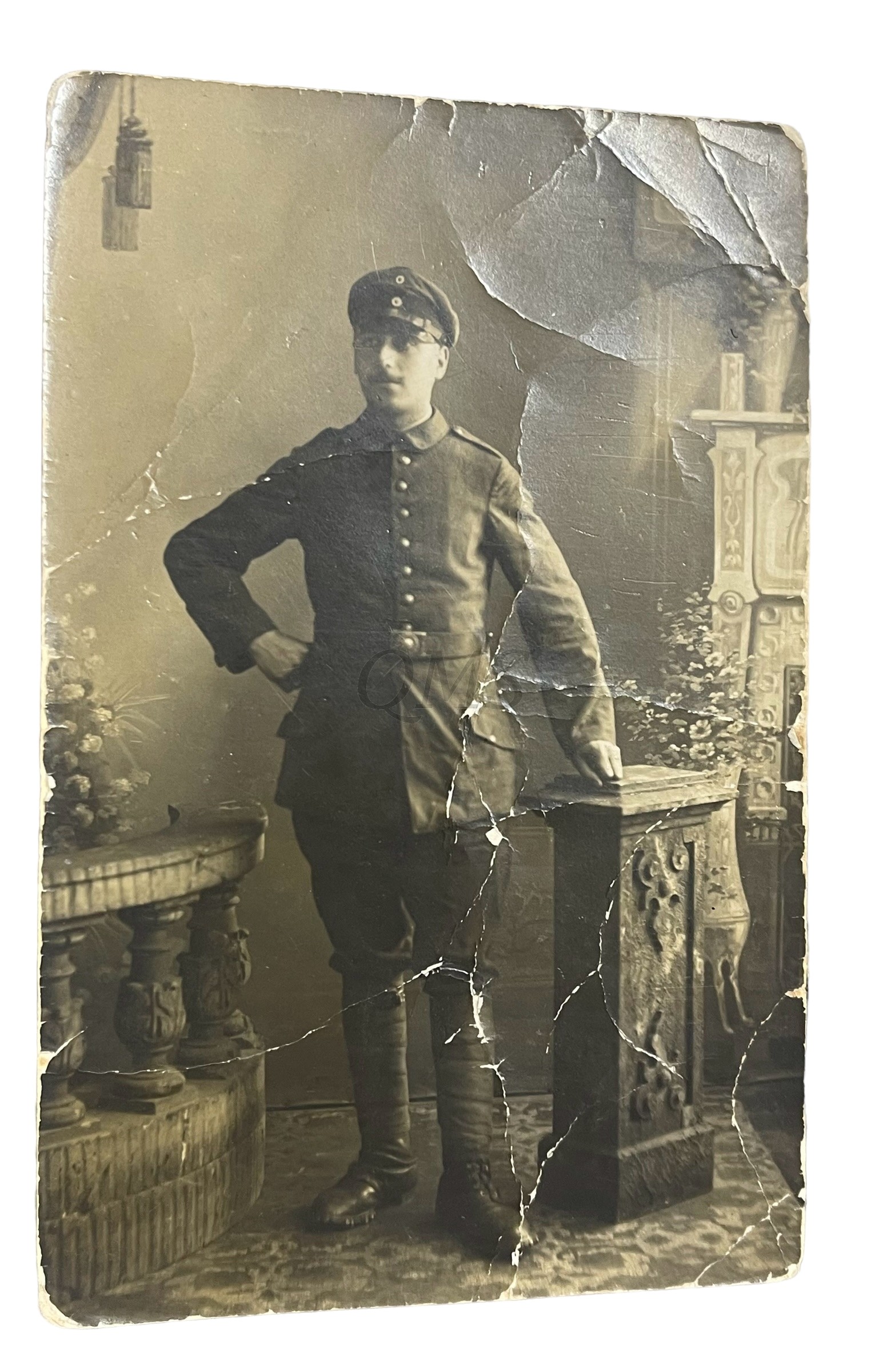Postkarte Studio 1916 photo Deutscher Soldat in uniform