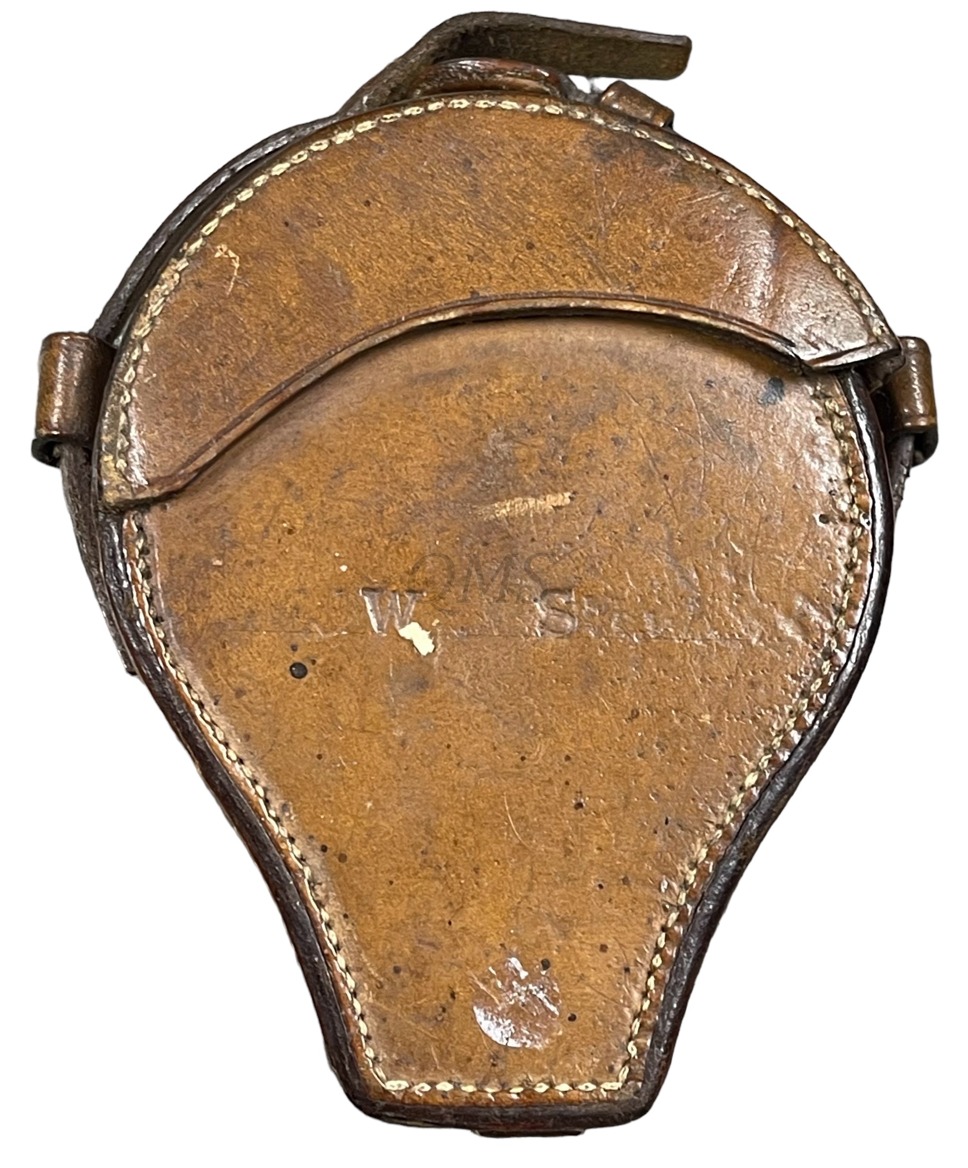 Boer War / WW1 period Prismatic leather compass pouch