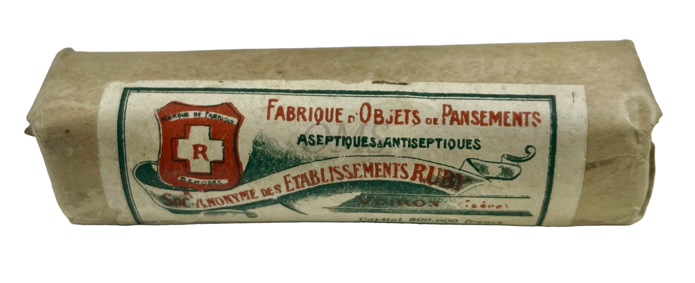 France - 1914-18 First aid Bande de Gaze Hydrophile