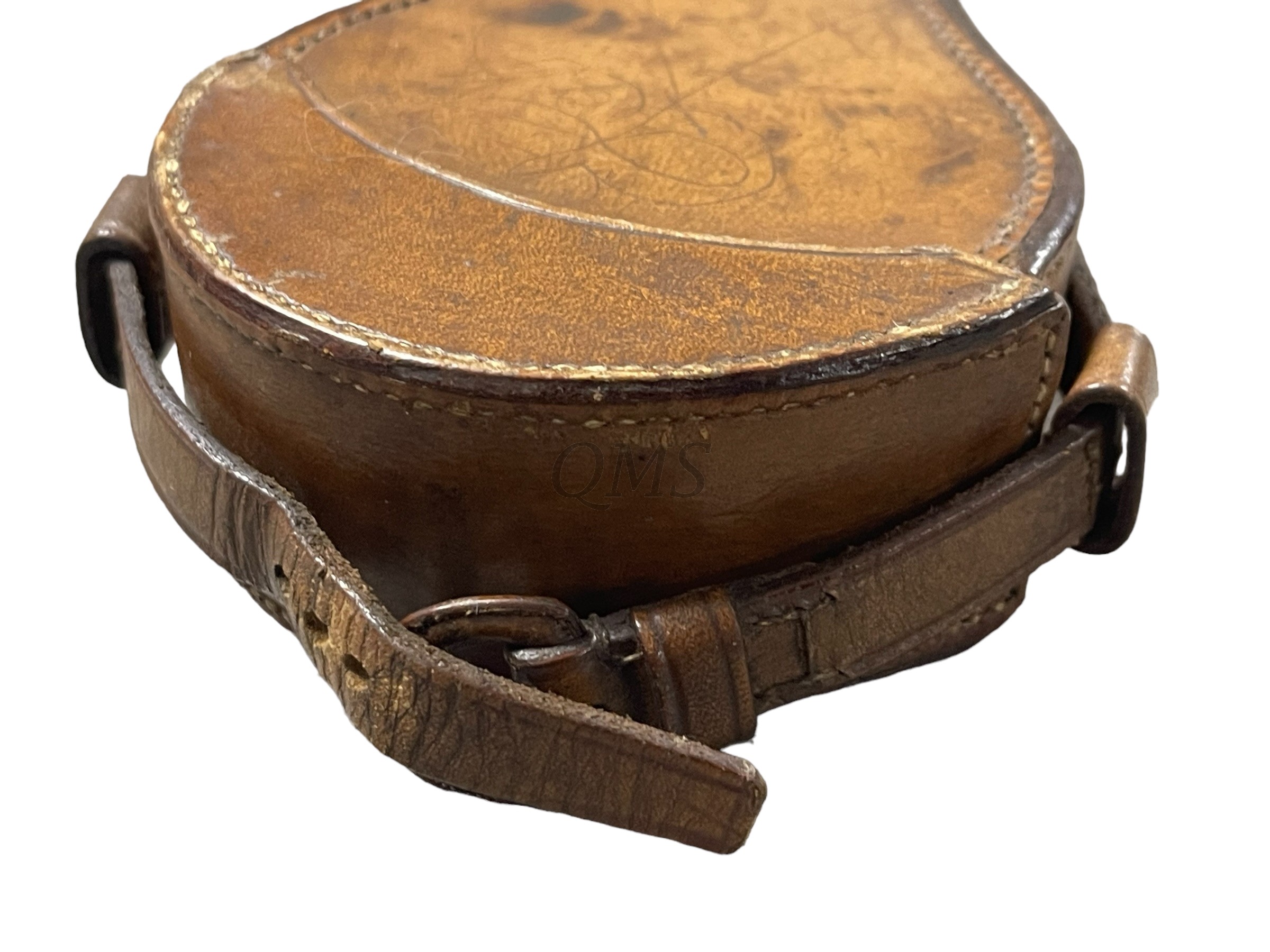 Boer War / WW1 period Prismatic leather compass pouch