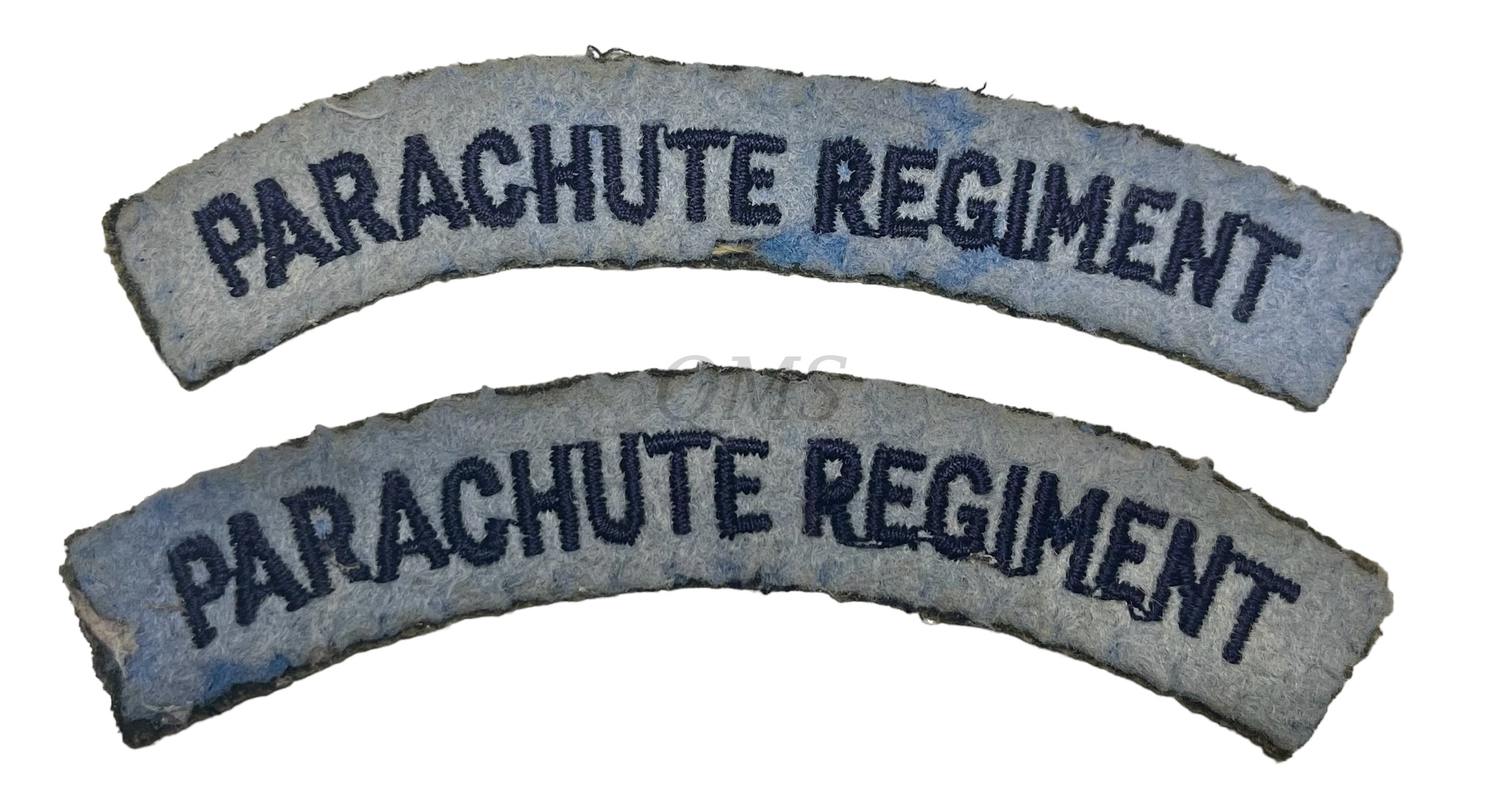 Set WW2 Unit designation strips Parachute Regiment